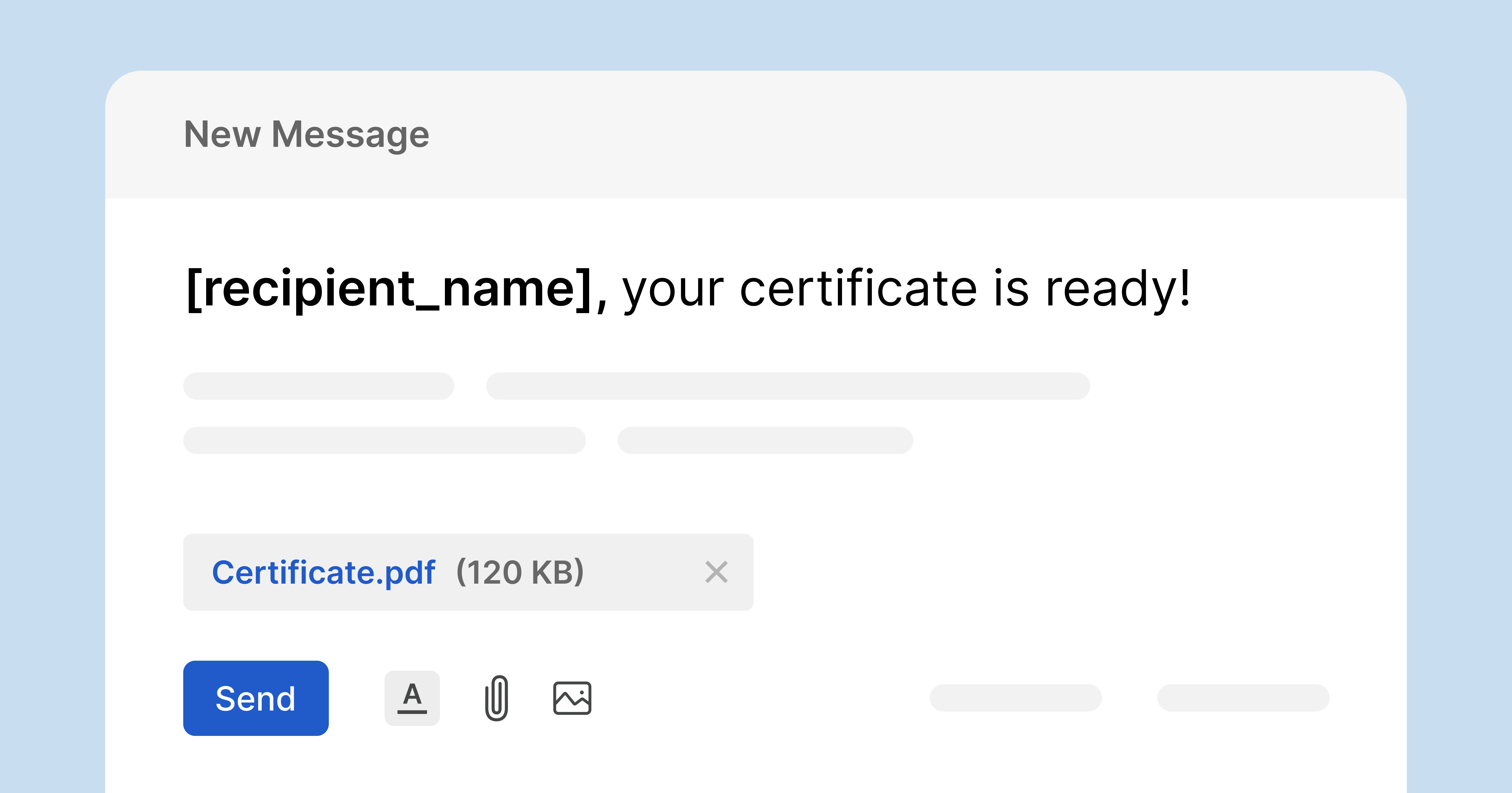 How to Write Email for Sending Certificates?