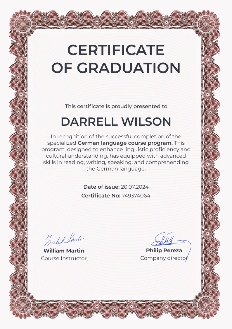 Graduation Certificate Background Kindergarten Graduation Certificate