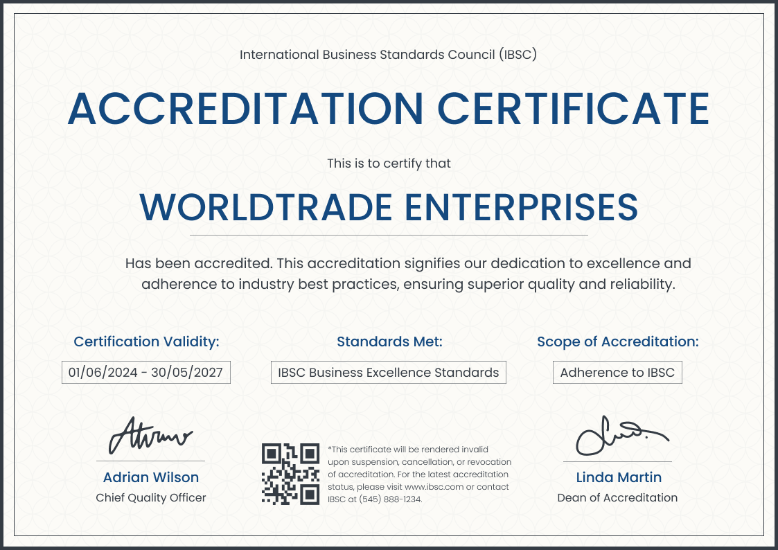 Accreditation Template