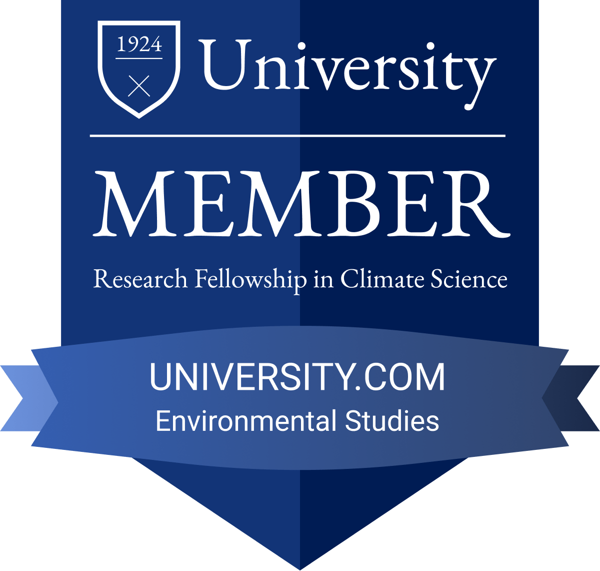 Formal and effective blue recognition badge template