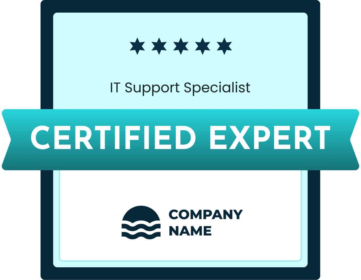 Modern and streamlined green achievement badge template