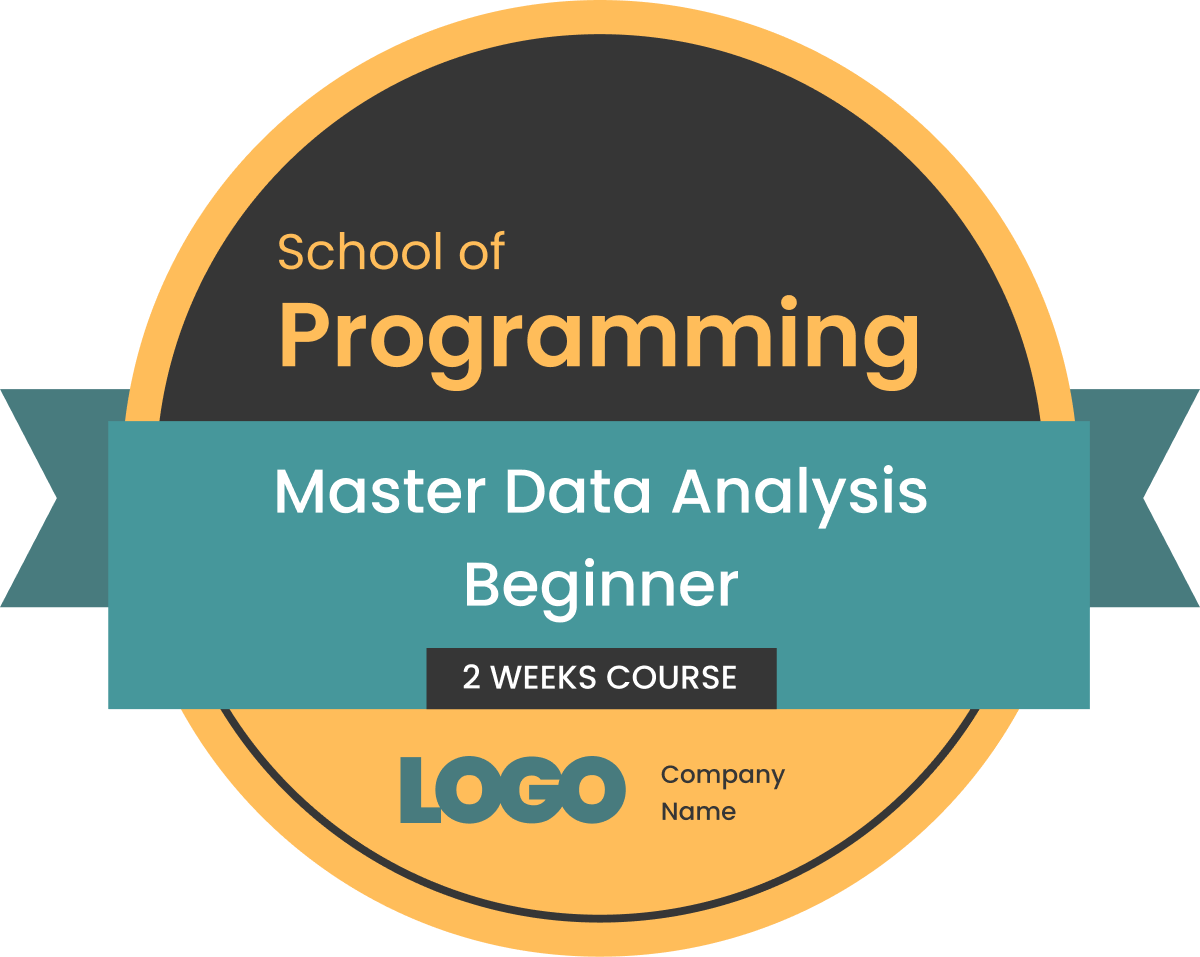 Professional and graceful green training badge template