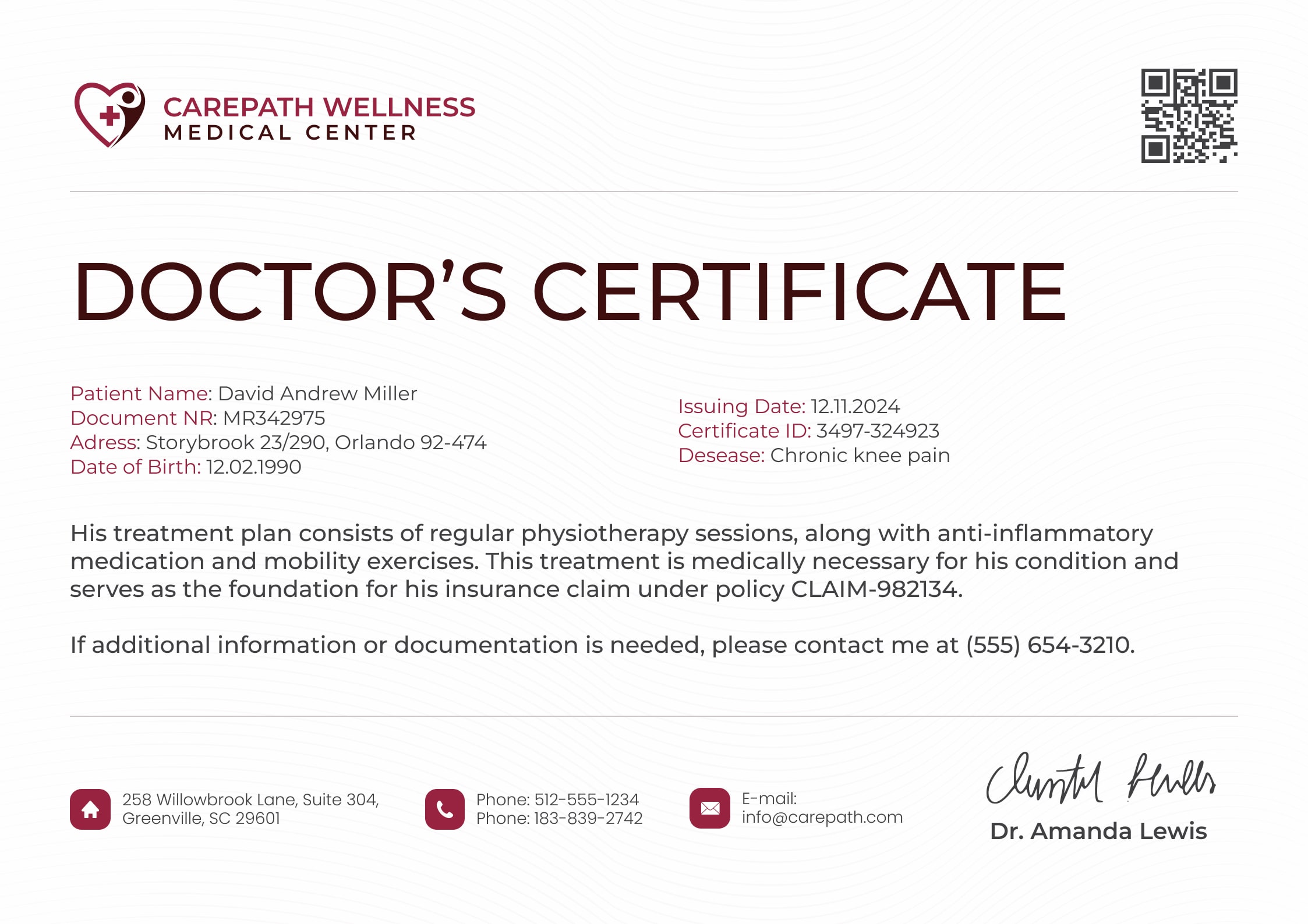 27 Doctor Certificate Templates Pdf Doc Free Premium Templates