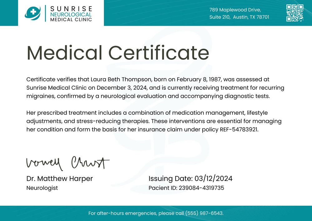 Medical Declaration Form Templates Free Printable