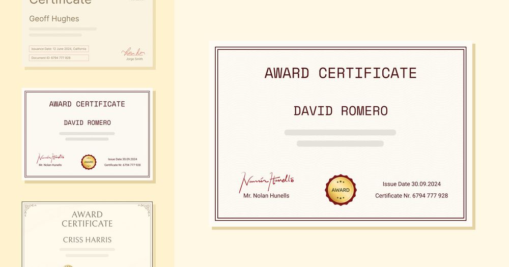 Customer Service Award Template Certificate Vorlage | PosterMyWall
