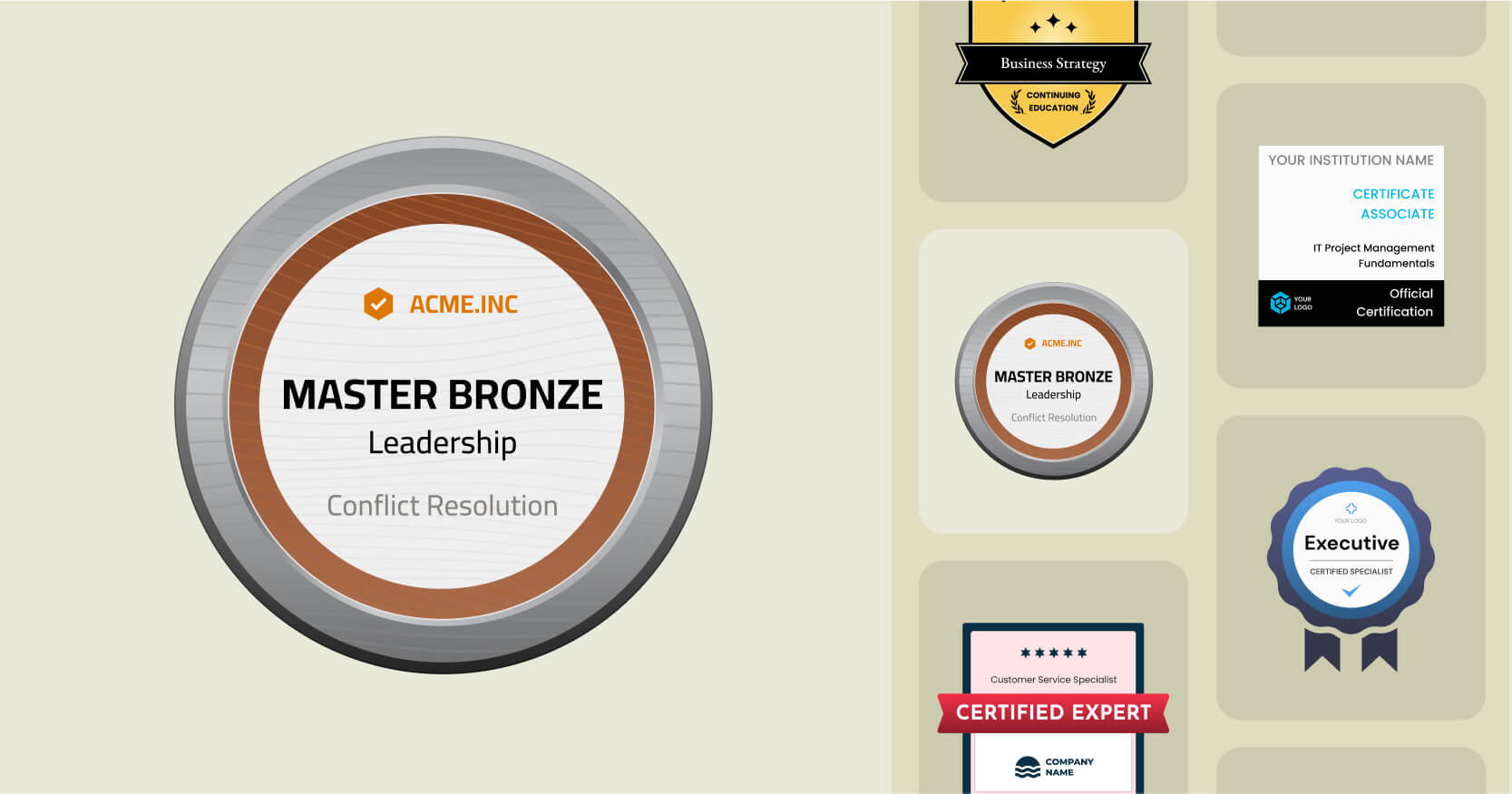 15 Free Achievement Badges to Edit Online