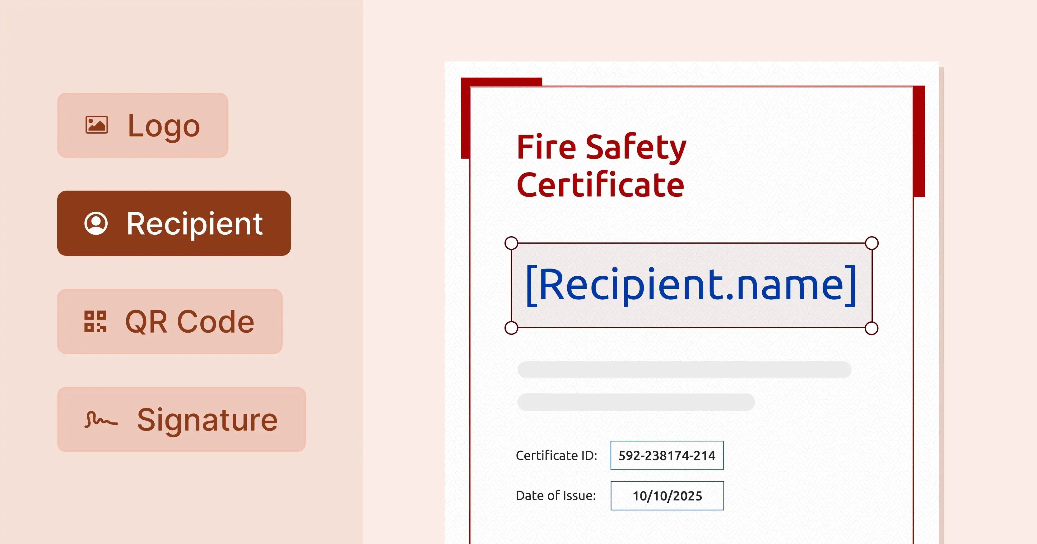 Fire Safe Certificate