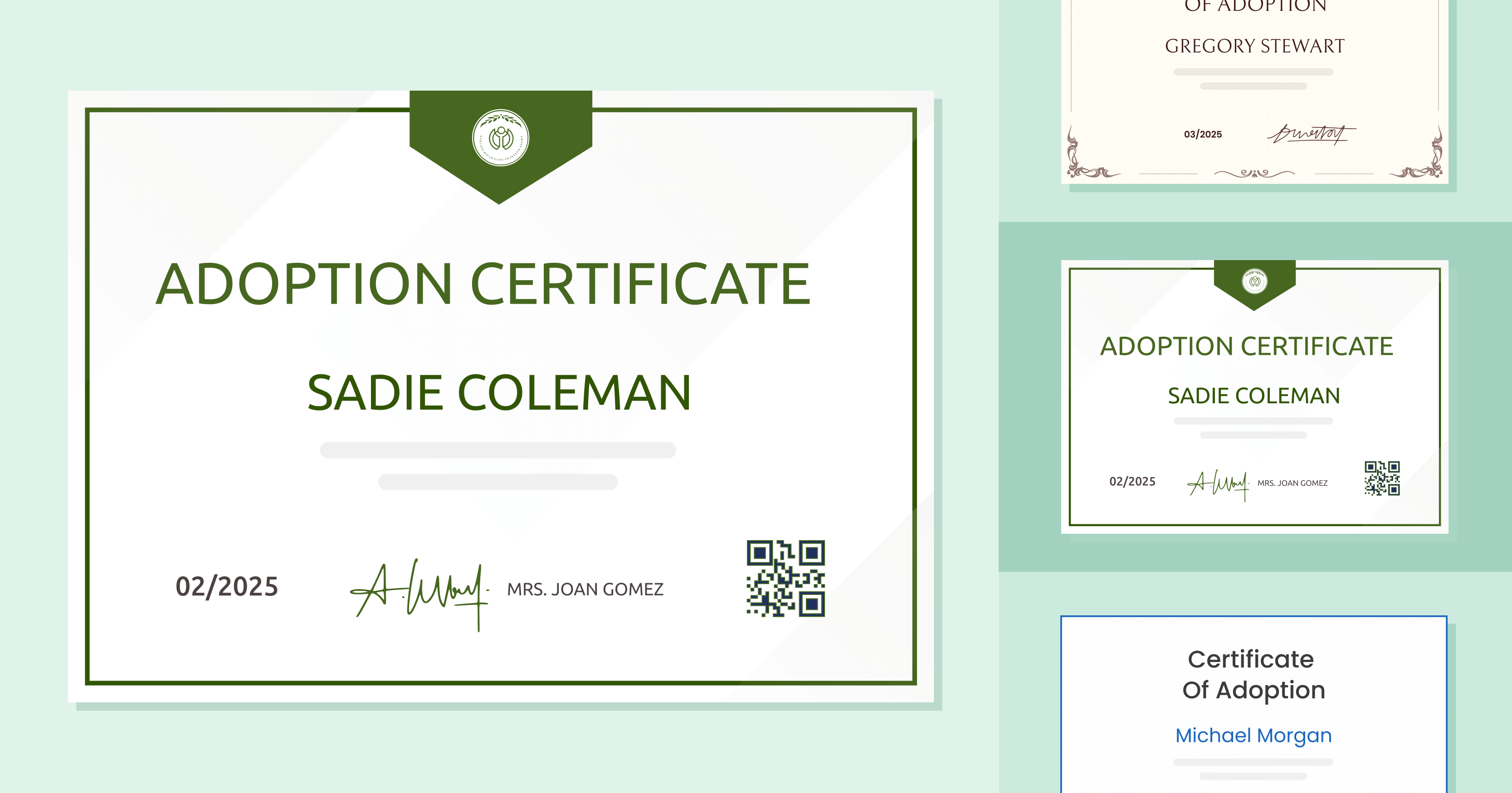 Free & Printable Adoption Certificate Templates