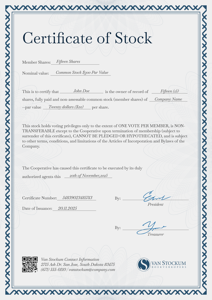 Microsoft Stock Certificate