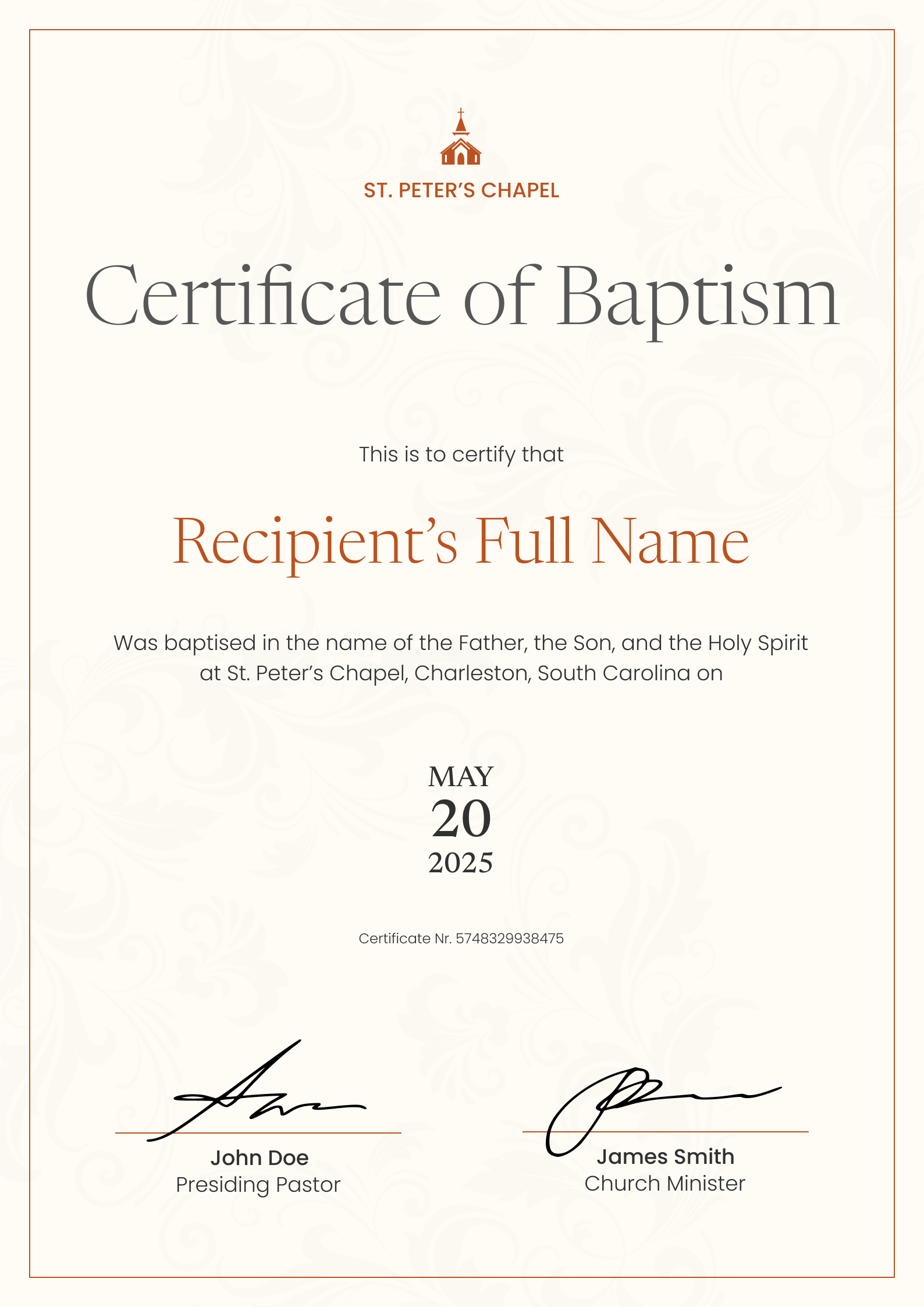 How To Get A Copy Of A Catholic Baptism Certificate