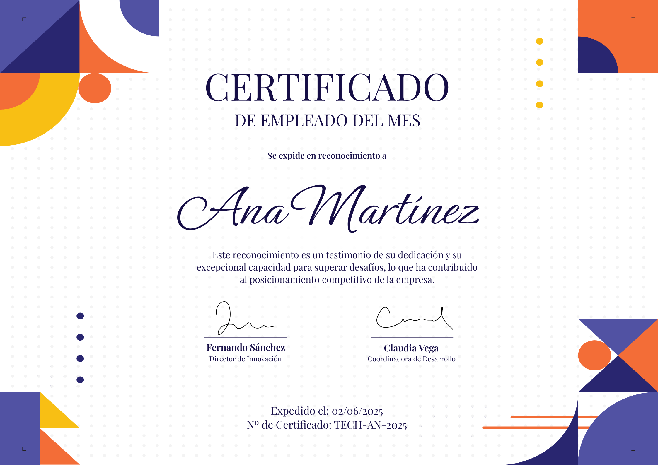 Certificado De Reconocimiento Imprimible Gratis