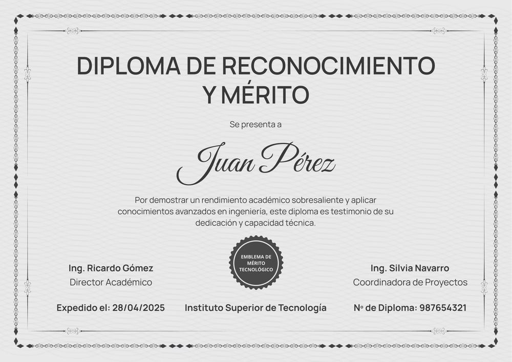 Diploma De Escuela Secundaria Certificado Plantilla De Diseo Diploma