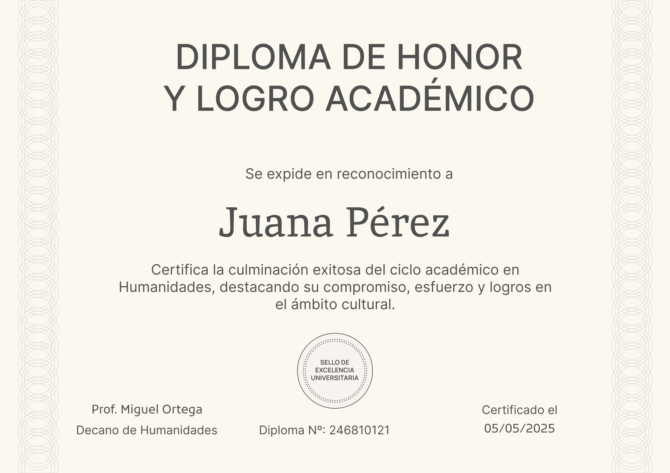 Modelos De Certificados De Diploma