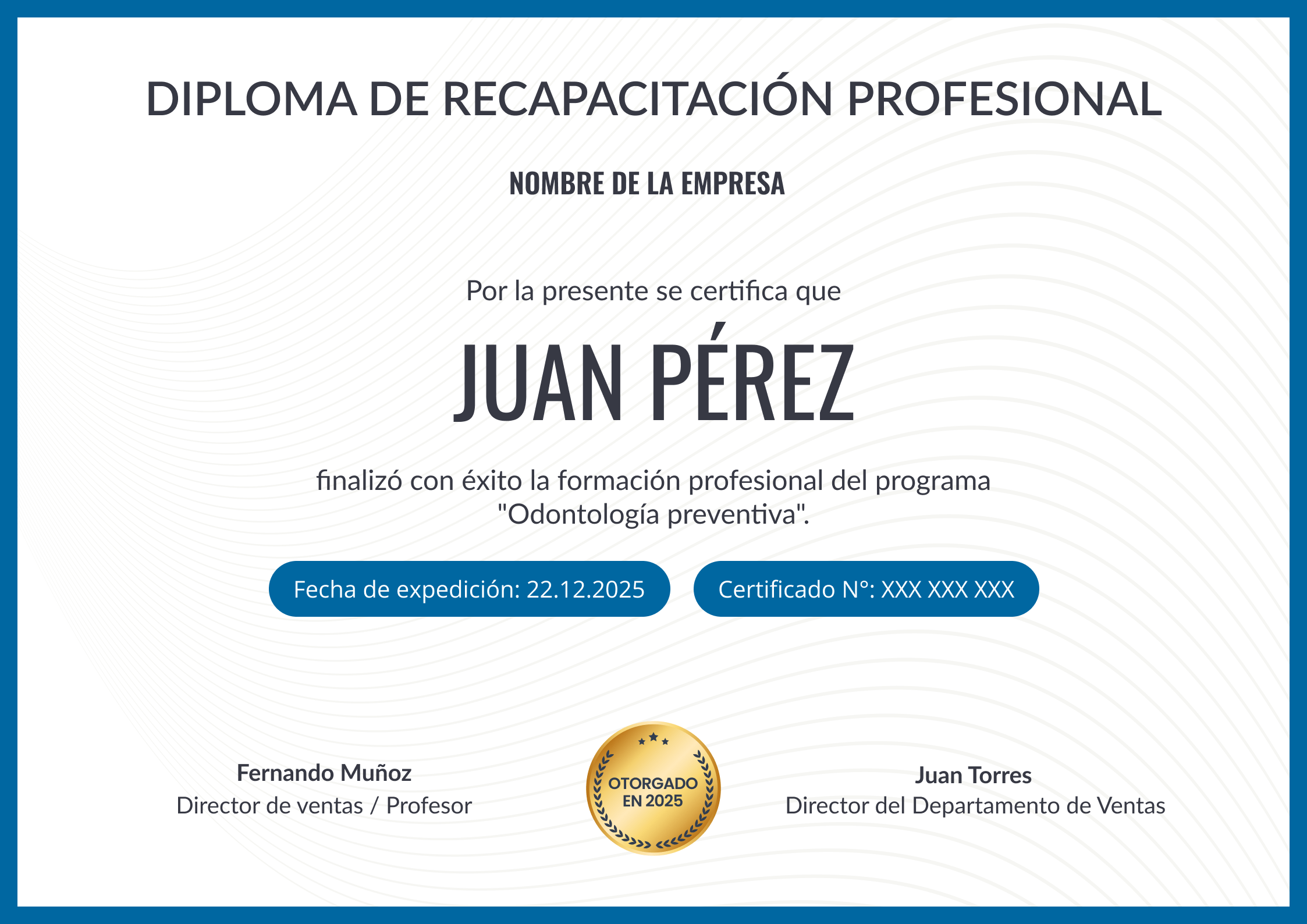 Diploma Universitario Imprimible