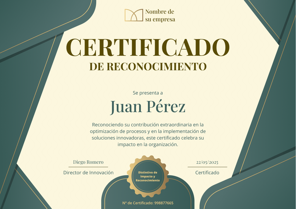 Plantillas De Certificados De Reconocimiento Especial