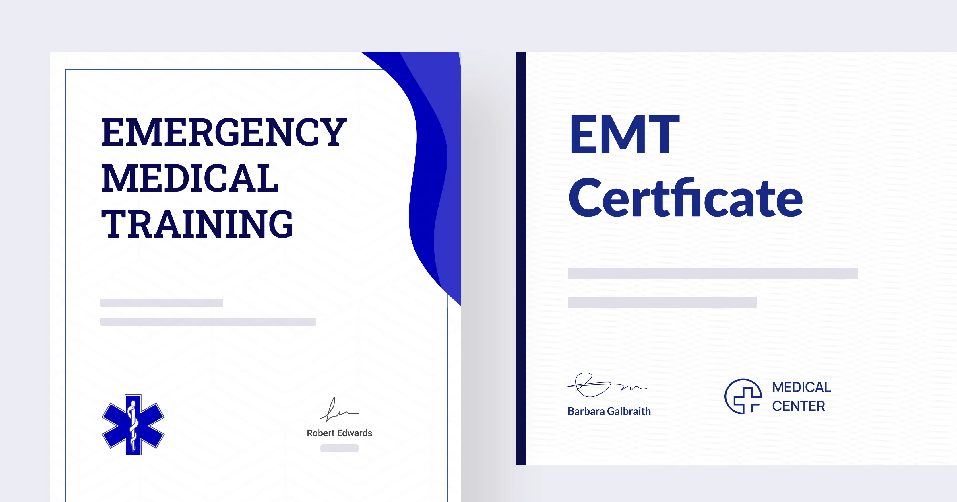15 EMT Certificate Templates