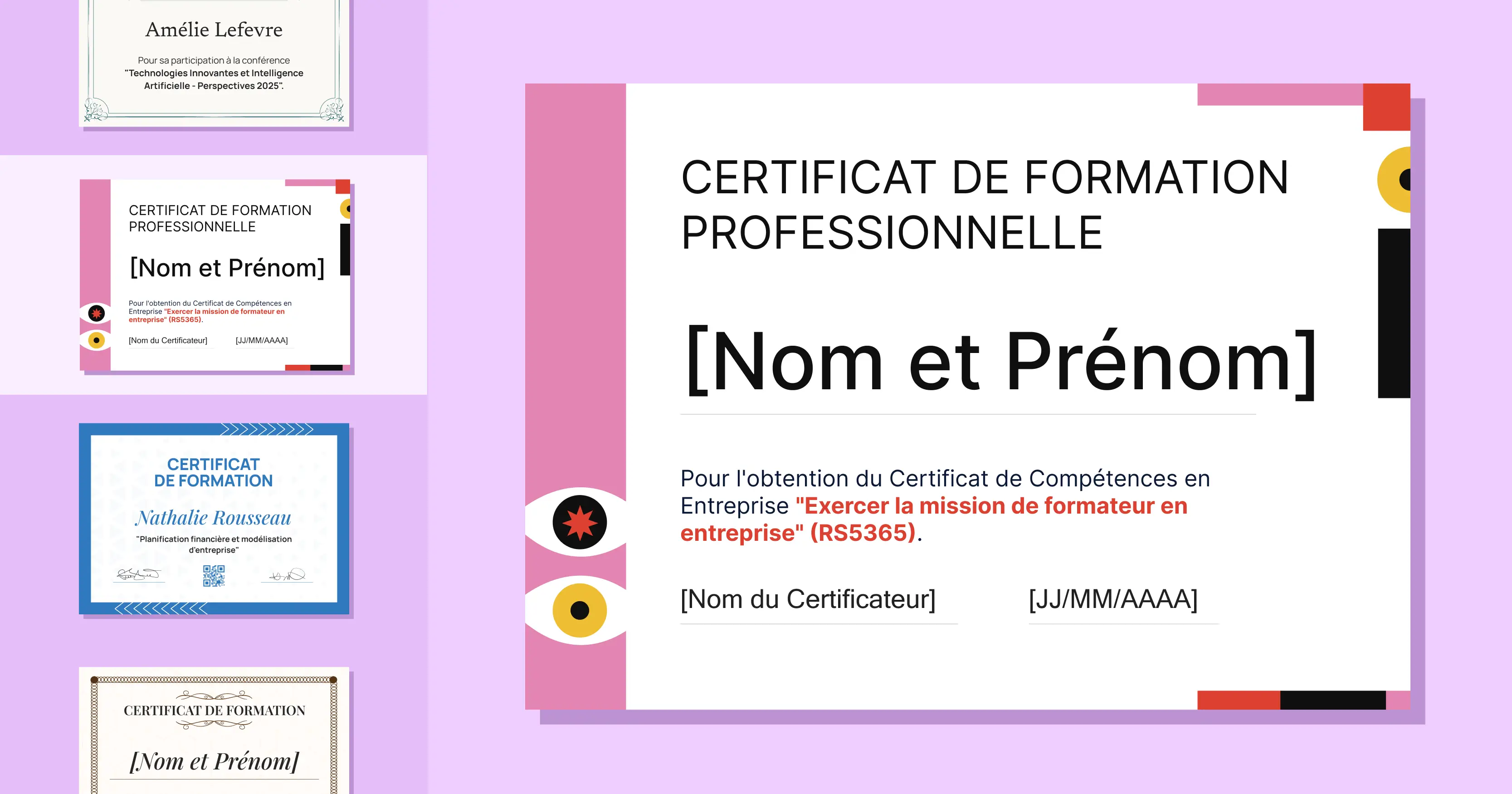 15 modèles de certificat de formation gratuits à utiliser en 2025