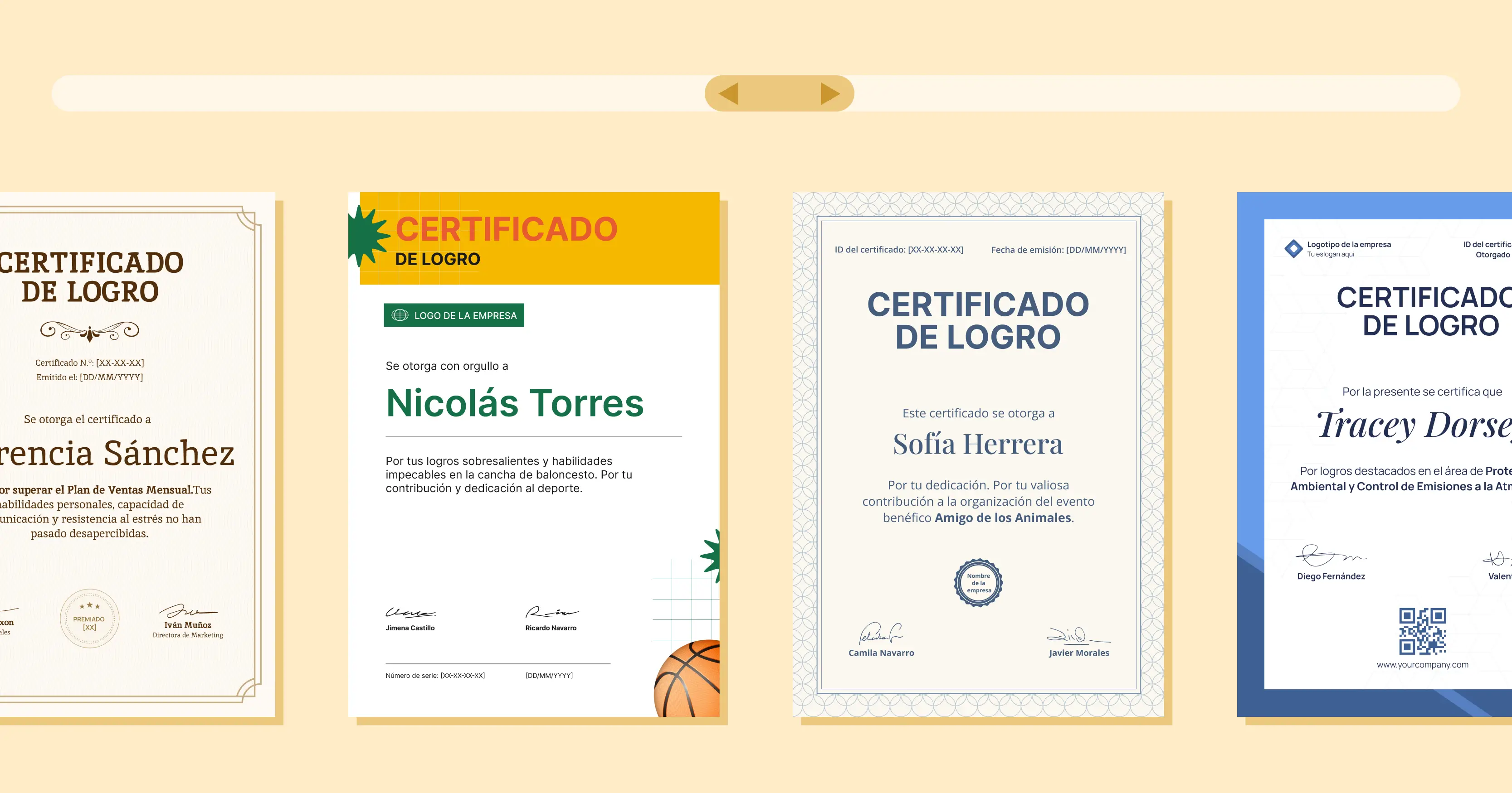 15 modelos de certificado de logro