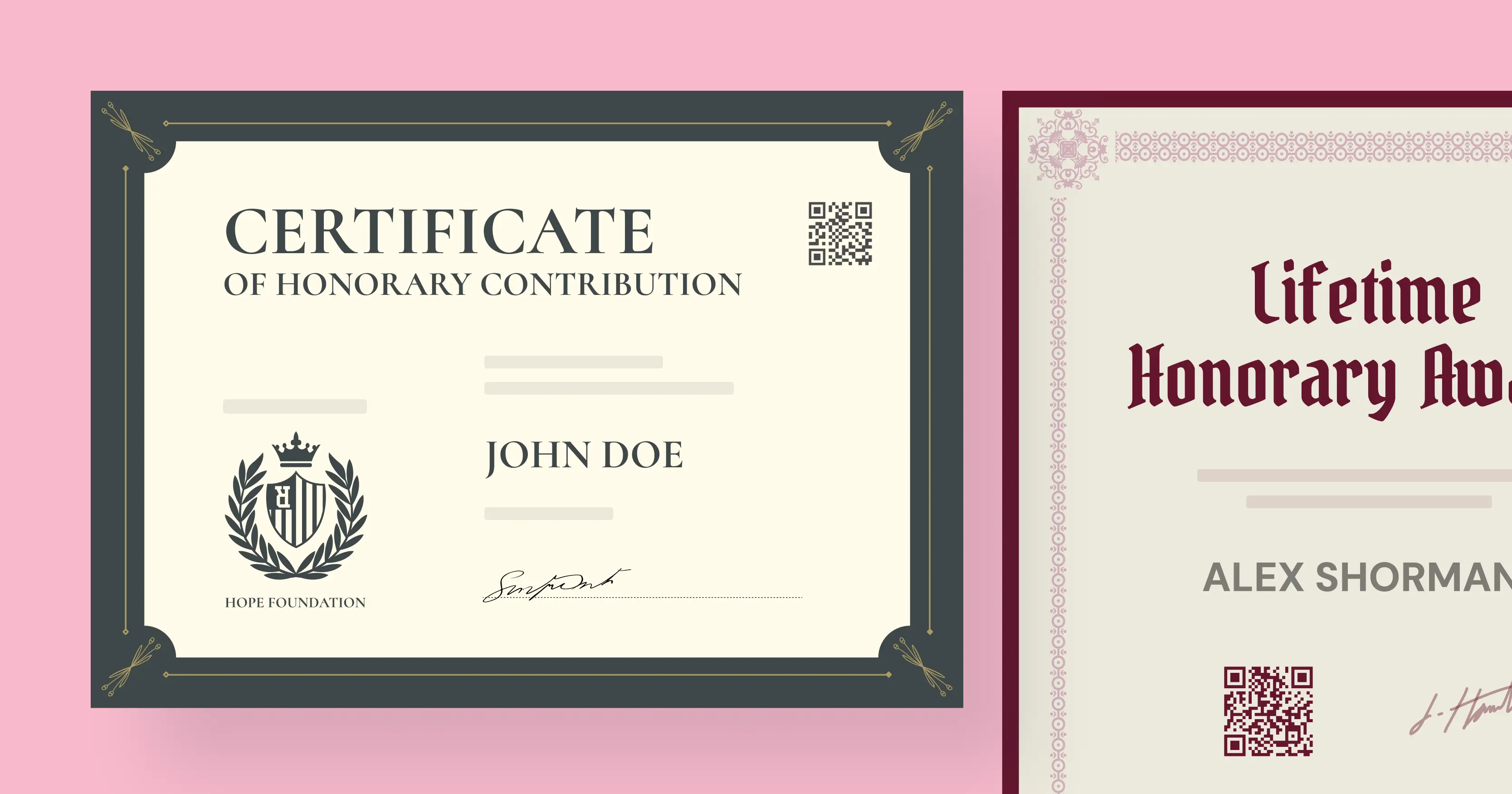 Certificate Of Honorary Membership Template