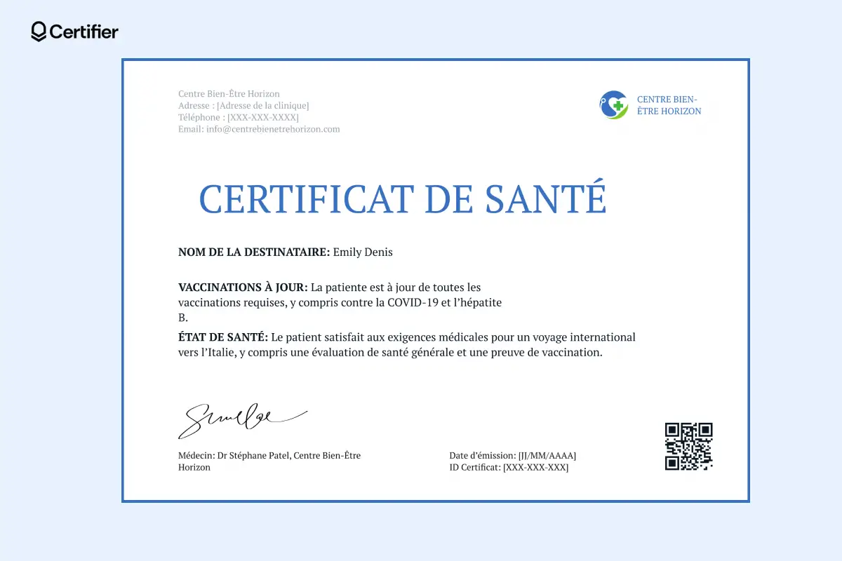 15 Mod les De Certificat M dical T l charger Gratuitement