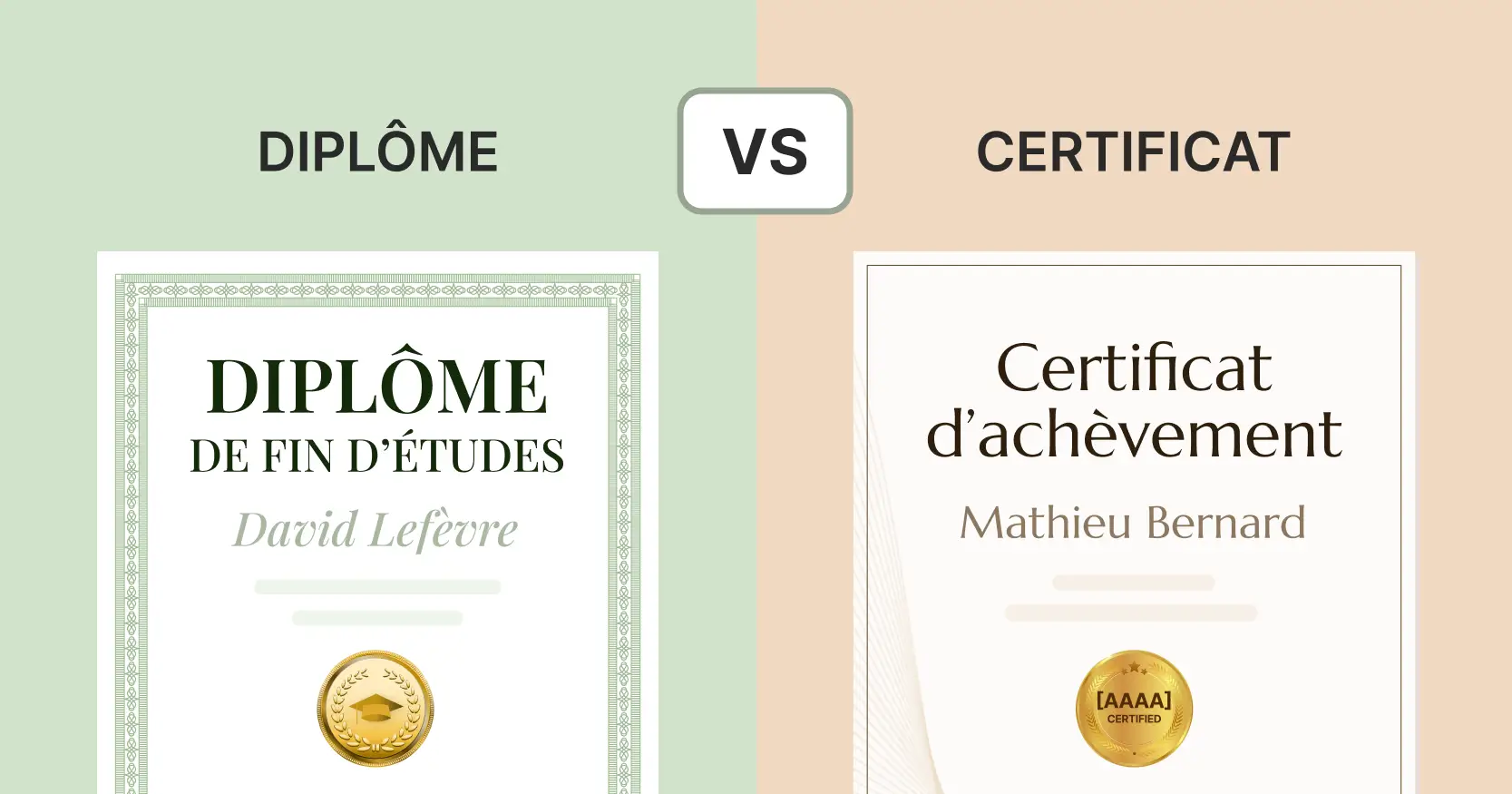 Certificat ou diplôme : quelle est la différence