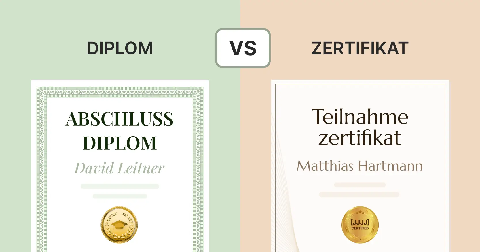 Zertifikat vs Diplom: Was ist der Unterschied?