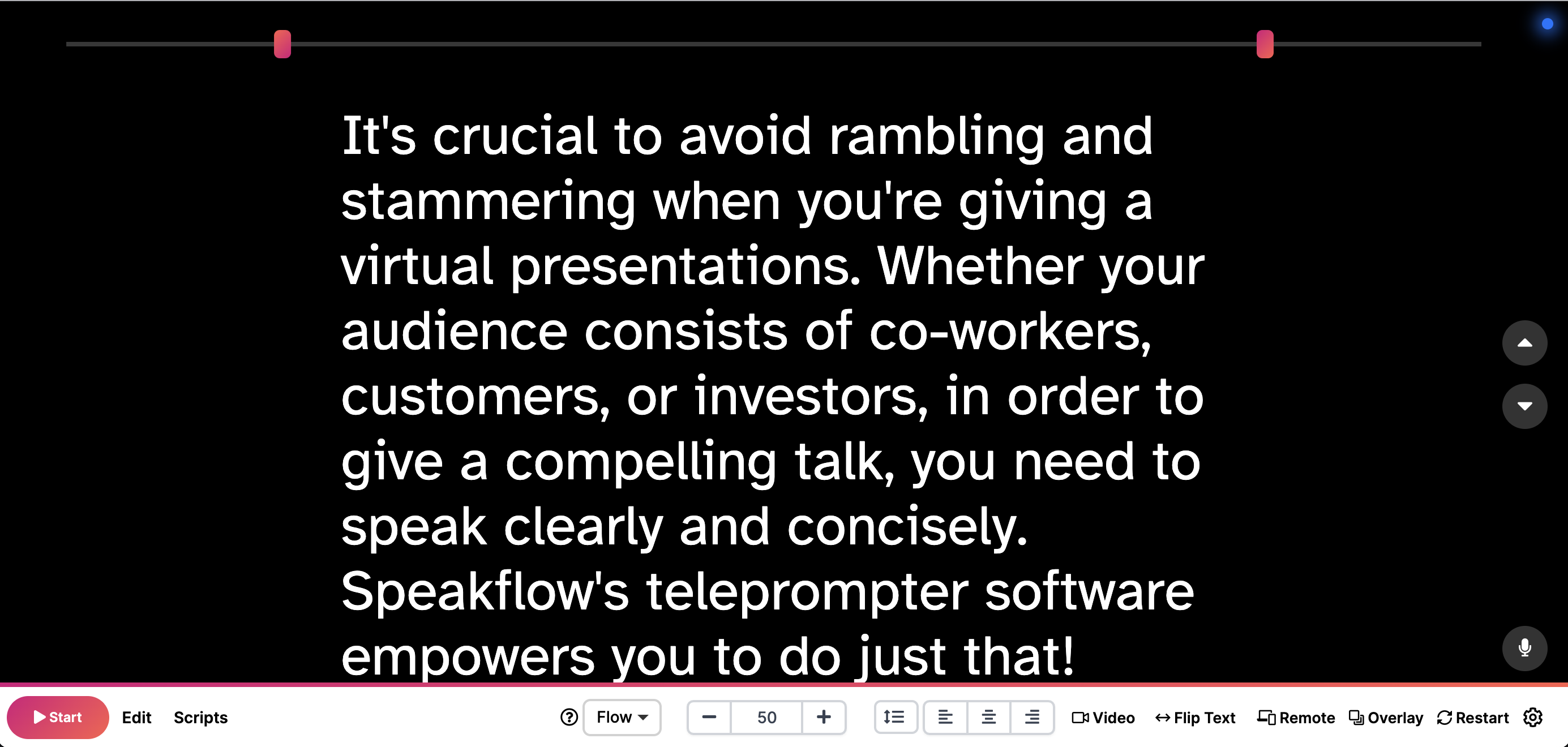 The Presentation Screen