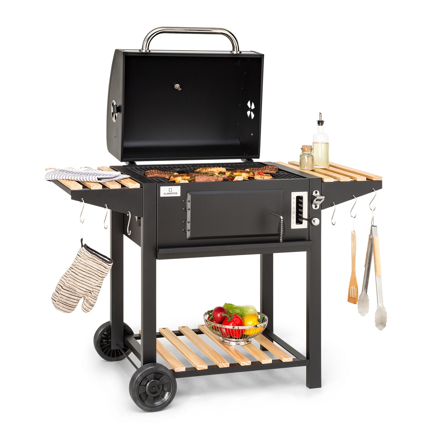 Aberdeen Single Charcoal Grill BBQ Grill Smoker | grilling surface: 60. ...