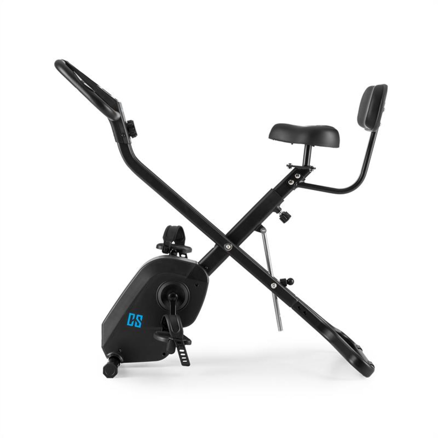 CAPITAL SPORTS Azura X2 Vélo en X pliable avec dossier pulsomètre- noir ...