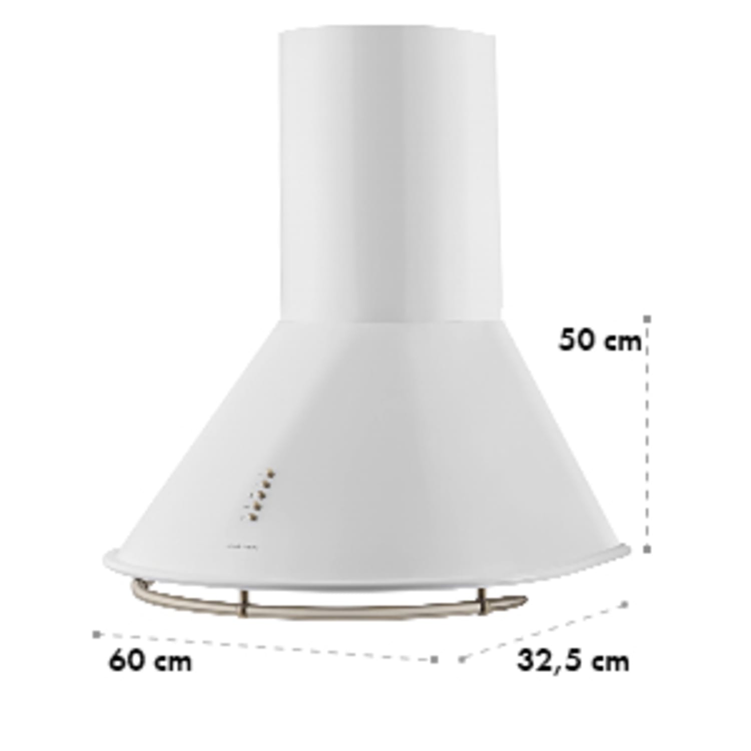 Klarstein Lumio Neo Okap kuchenny w stylu retro 60 cm 610m³/h A stal ...