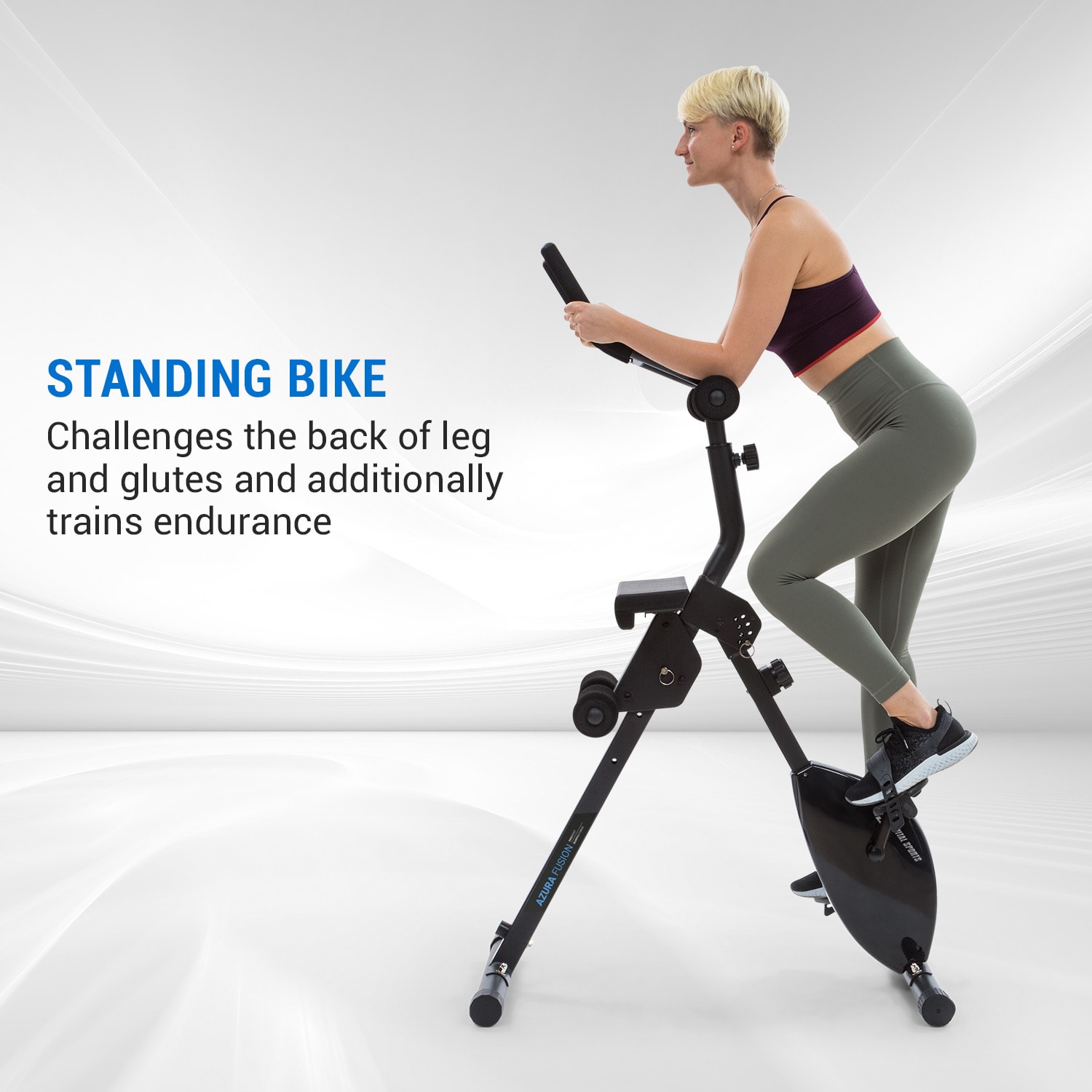 Azura Fusion fiets hometrainer 3in1 cardio-/standing bike AB trainer