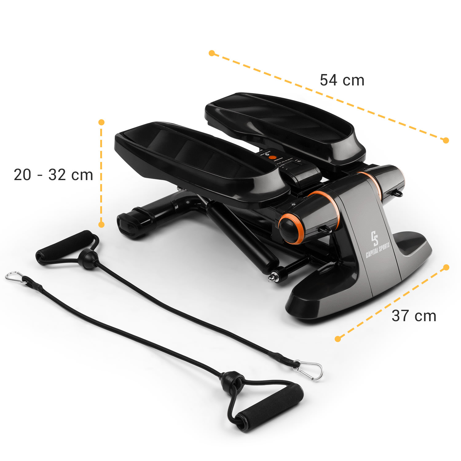 Capital Sports Galaxy Step mini stepper premium treden LC display app ...