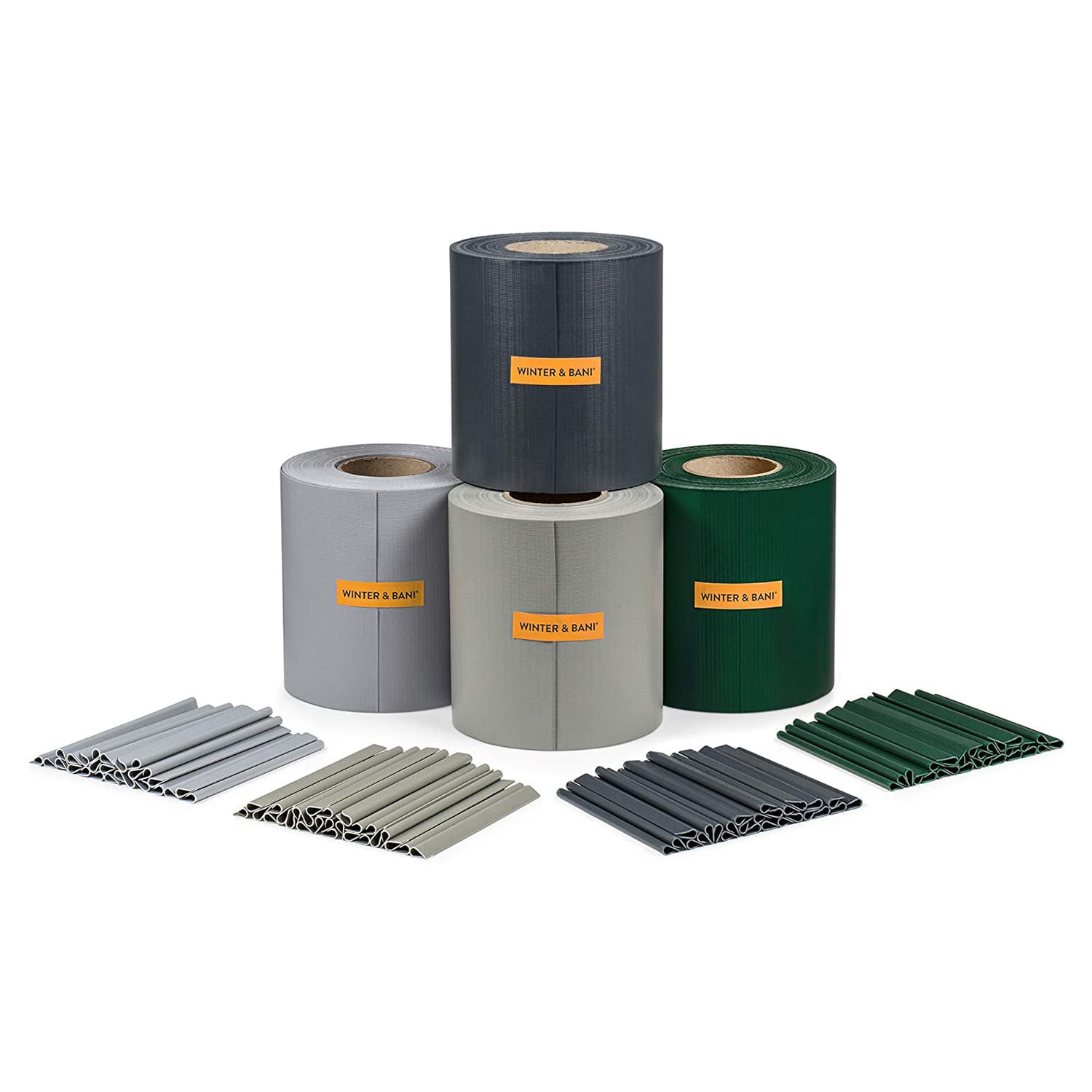 Tieniace pásy na plot, záhradný plot, PVC, 450 g/m², 50 × 19 cm, spony ...