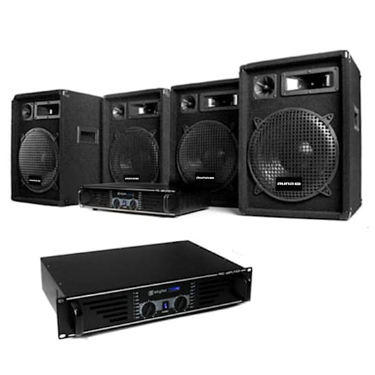 DJ and PA Complete Home "Disco" Set Amplifier, Speakers & Cable