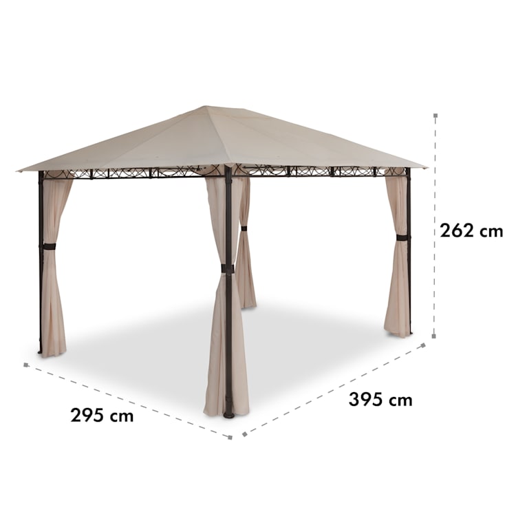 Mondo, vrtni paviljon, šotor za zabavo, 3x4 m, jeklo, poliester 3 x 4 m ...