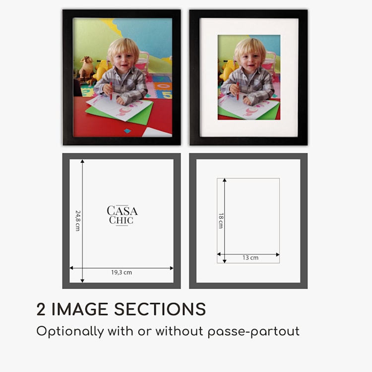 Brighton Bilderrahmen | mit Glasscheibe | für Bilder von 20 x 25 cm ...