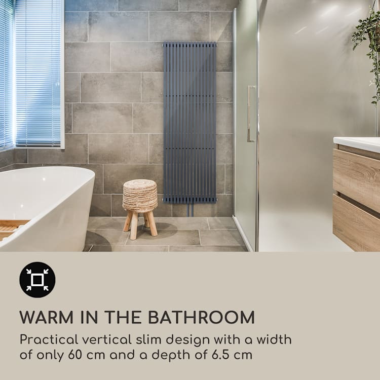 Delgado 180 x 60 radiator | tubular radiator | 16 vertical ribs | 2-in ...