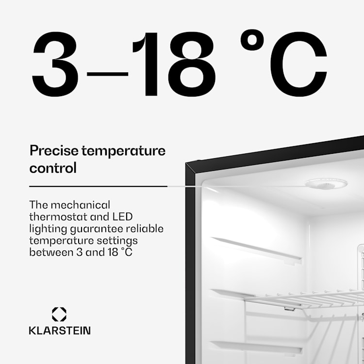 Klarstein Matterhorn 68 | mini fridge | 68 litres 68 Ltr | Black