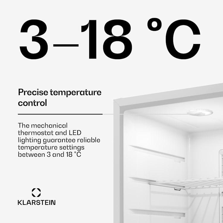 Klarstein Matterhorn 68 | mini fridge | 68 litres 68 Ltr | White