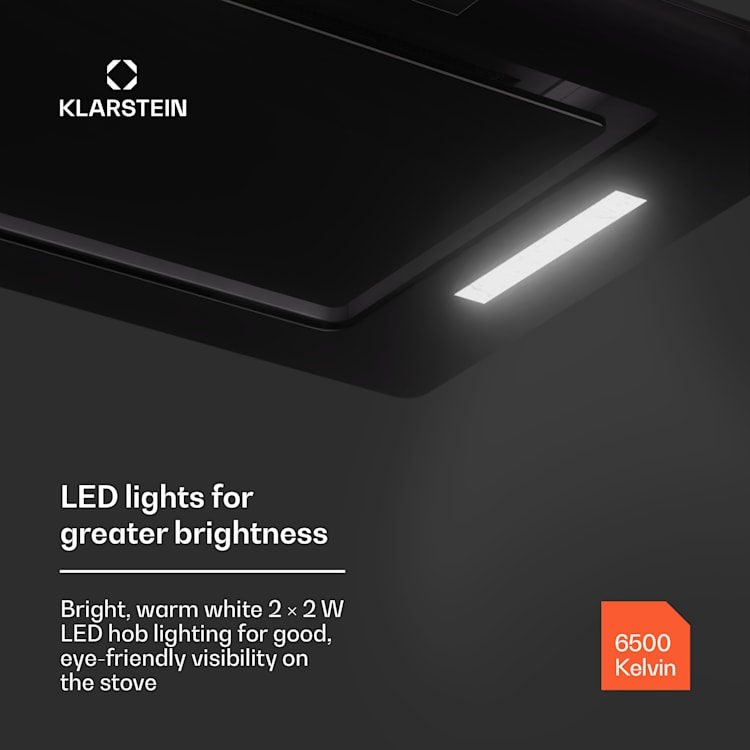 Klarstein Hector 72 Eco | fan module | 72 cm | built-in 72 cm | Black