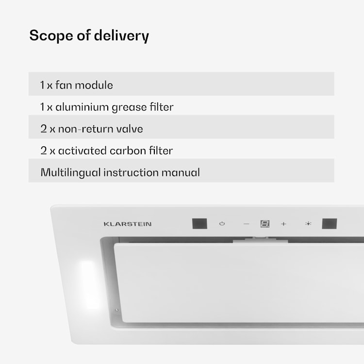 Klarstein Hector 52 Eco | fan module | 52 cm | built-in 52 cm | White
