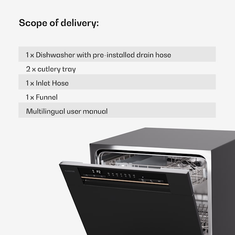 Klarstein Amazonia Eco 8 dishwasher Black