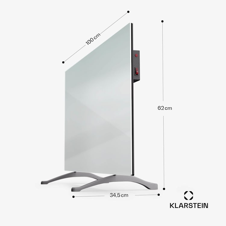Klarstein Marvel Mirror 600 | infrared heater | 600W | mirror Square ...