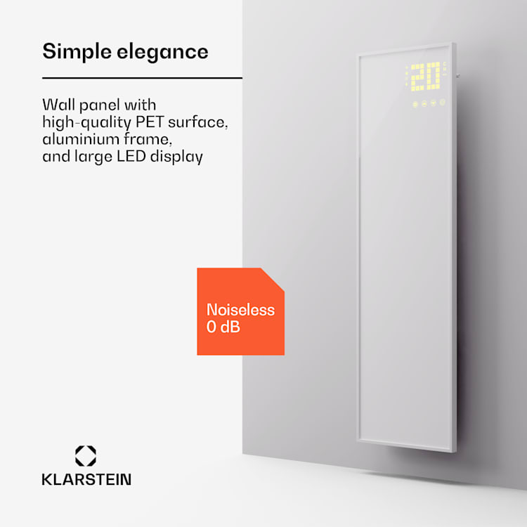 Klarstein Wonderwall Smart infrared heater | 400 W | WiFi Vertical ...
