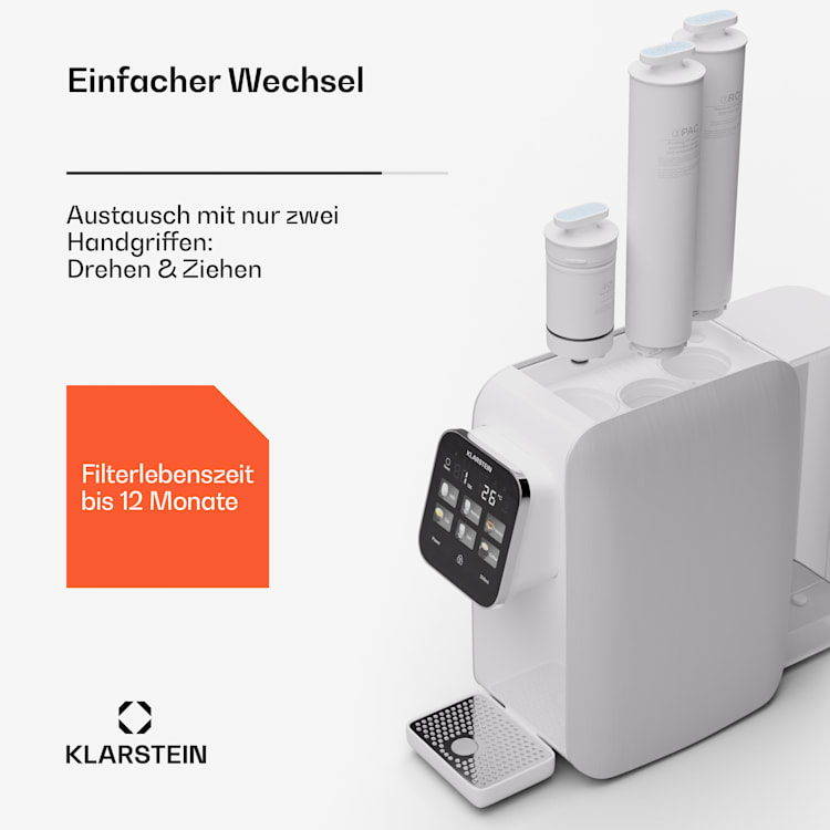 Klarstein AquaLine PAC Filter 2-in-1 Filtersystem Wasseraufbereitung