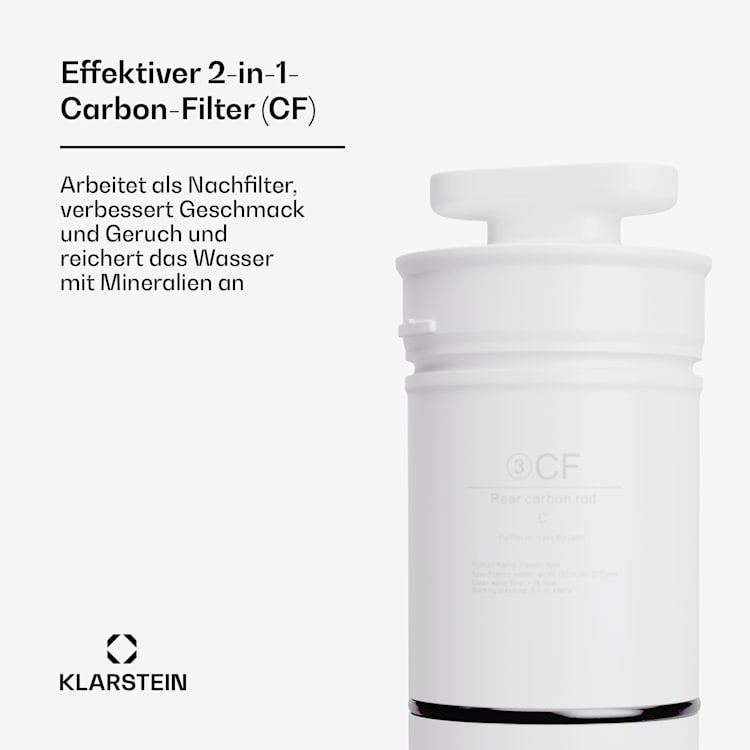 Klarstein AquaLine CF Filter 2-in-1 Filtersystem Wasseraufbereitung