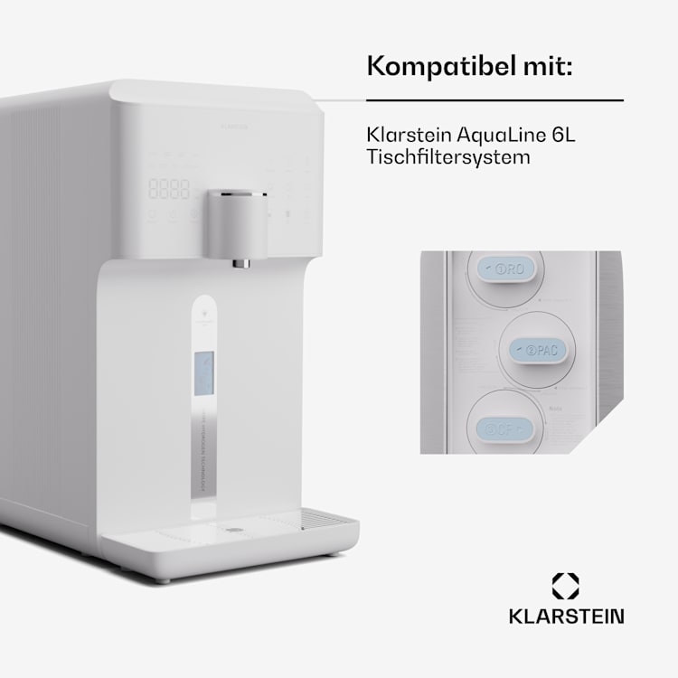 Klarstein AquaFina PAC Filter 2-in-1 Filtersystem Wasseraufbereitung