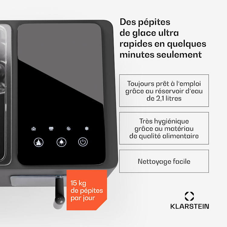 Glacial Pro Nugget Ice Maker machine à pépites de glace compresseur 200 ...