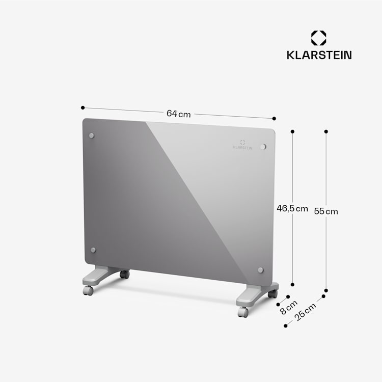 Bansin Crystal Smart convectieverwarming convector | 1500W | temperatuur: 5 - 50 °C | app ...