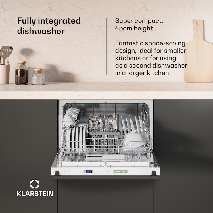Klarstein Havasia UV 6 Secret built-in dishwasher | compact | UV